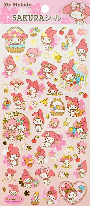 Kawaii My Melody Stickers Craft Supplies & Tools Stickers ...